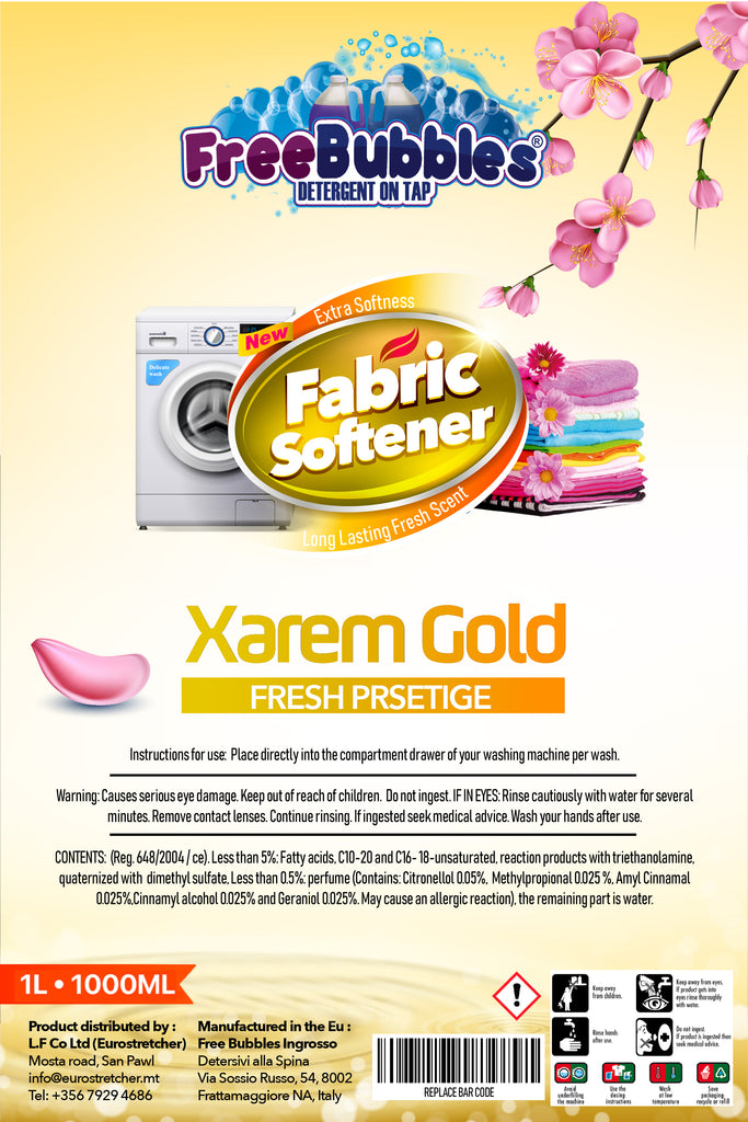 Clothes Softener Xarem Gold + (120% perfume) – Eurostretcher