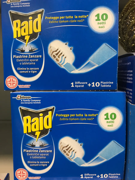 Raid Insect Diffuser + 10 Tablets – Eurostretcher